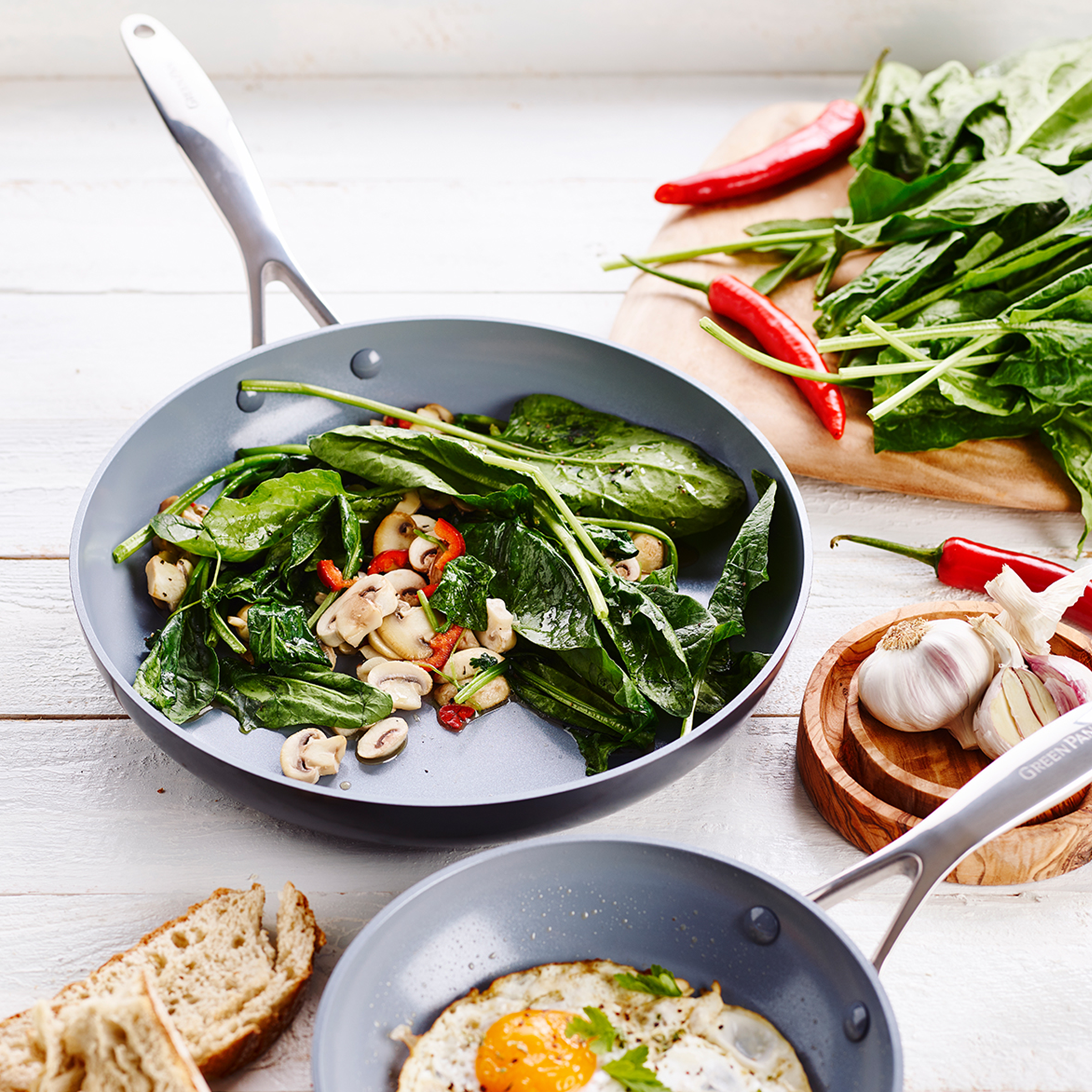 Valencia Pro 2-delige set (Braadpannen 26cm + 30cm) – Greenpan DE